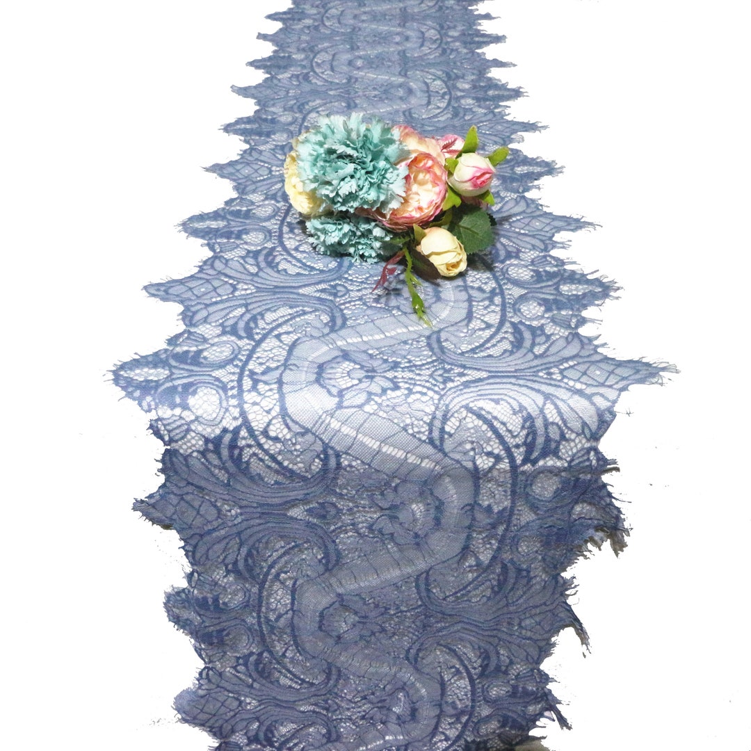 Dusty Blue Table Runner, Wedding Decor, 12inch/30cm Wide, Dusty Blue ...
