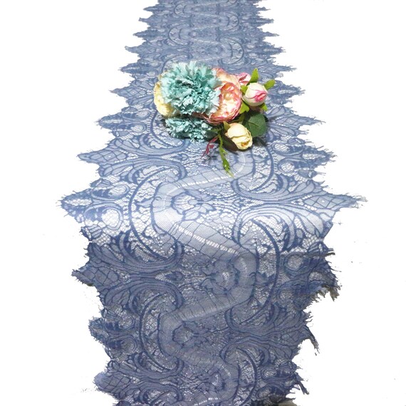 Dusty Blue Table Runner Wedding Decor 12inch/30cm Wide | Etsy