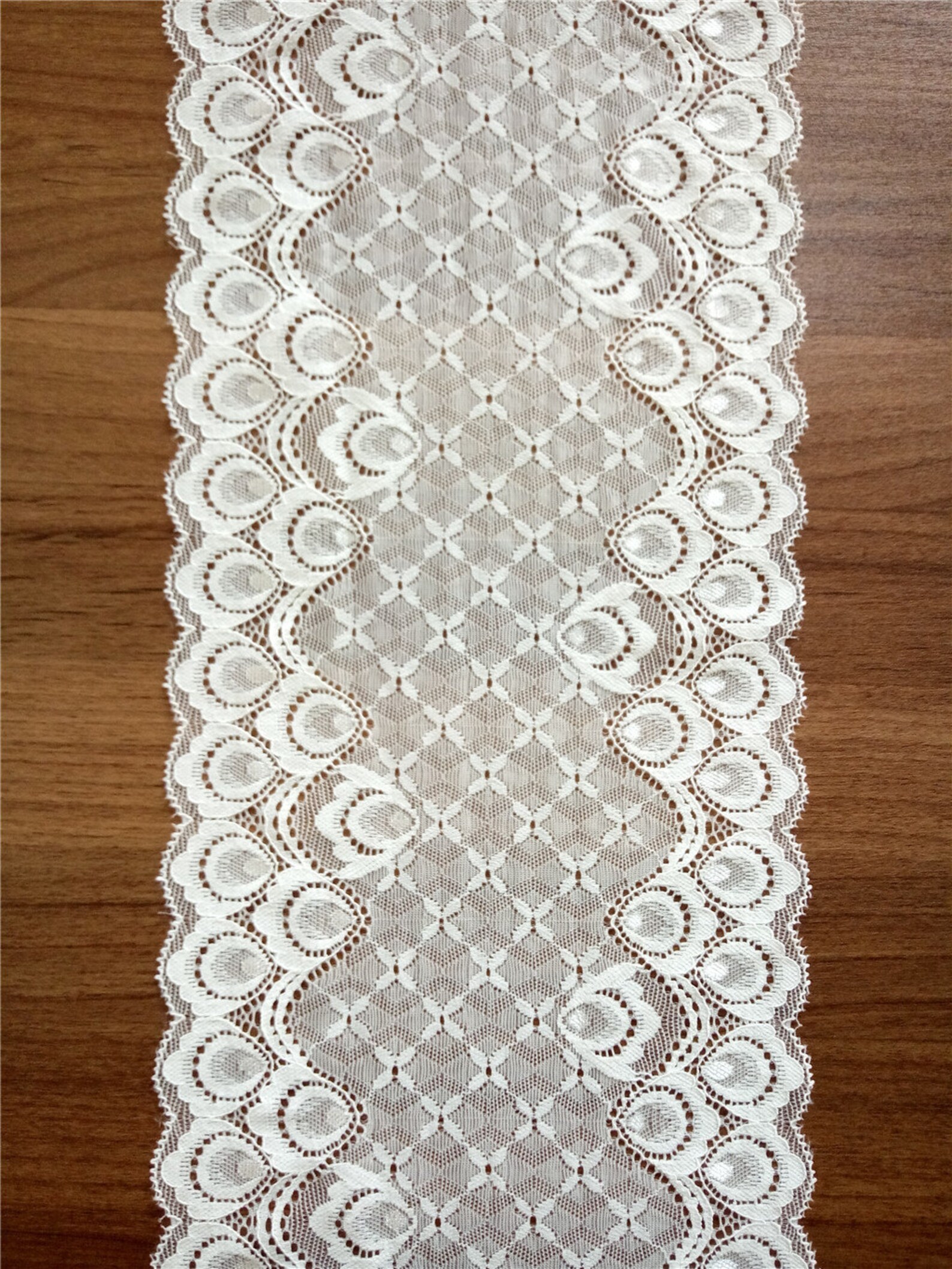 White Lace Table Runner Lace Table Overlay Tabletop Decor - Etsy