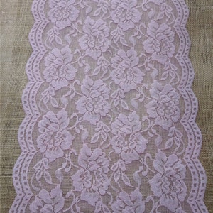 Pink Lace Runner,table Runner, Overlay, Pink Lace Table Runner, 5ft ...