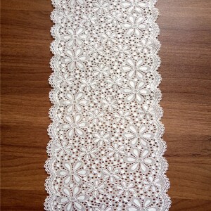 White Table Runners, 7", Wedding Runner, Table Runner , Wedding Table ...