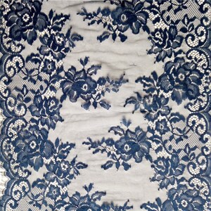 Navy Lace Runner, Navy Blue Lace Runner, 13" Wide, Wedding Table ...