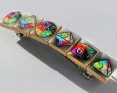 Polyhedral Dice Scrabble Tile Hair Barrette | Etsy