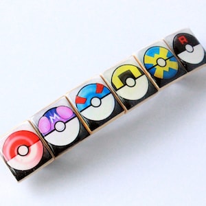 Pokeball Inspired Scrabble Tile Barrette - Pokemon Inspired - Etsy