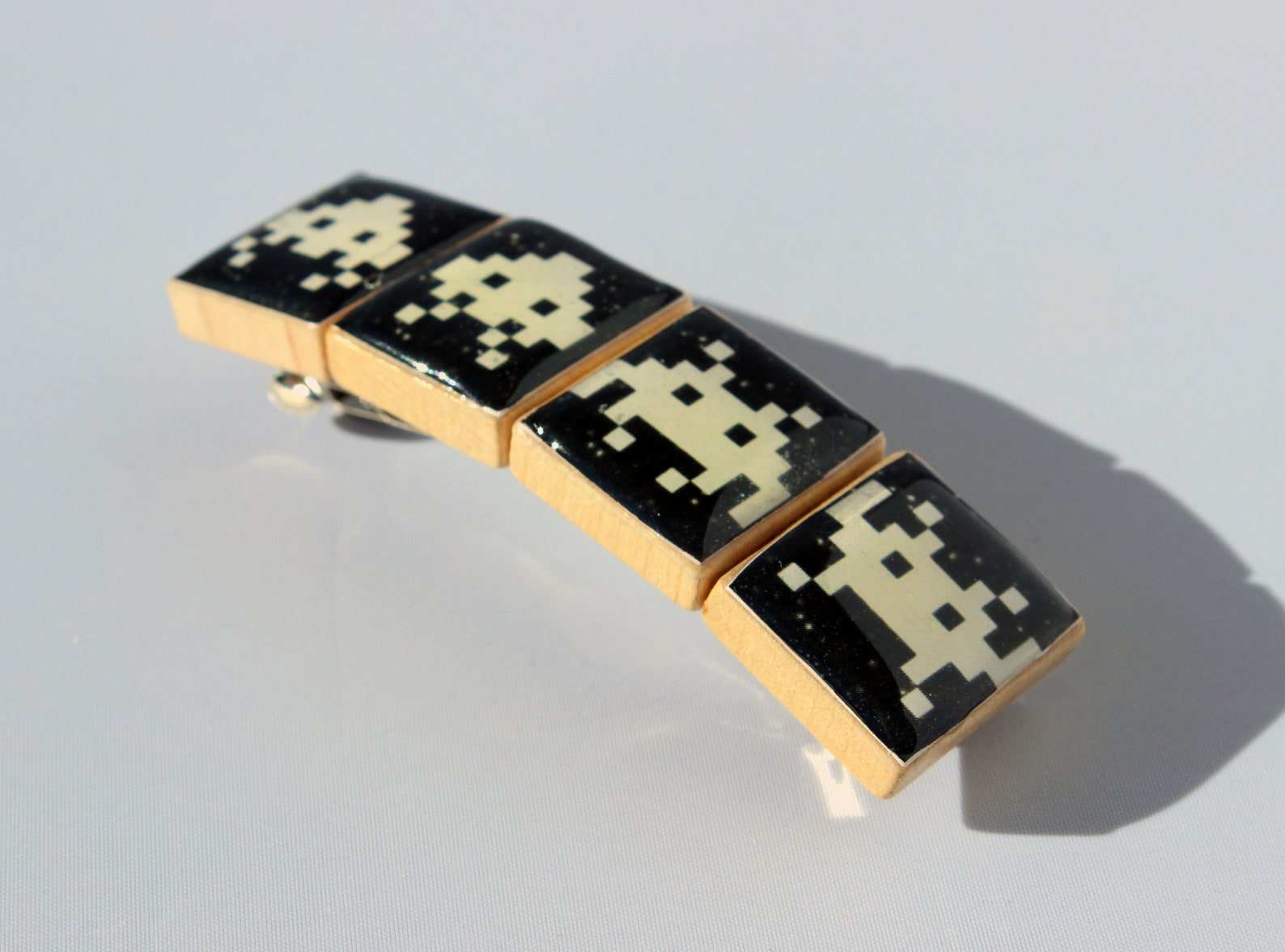 Space Invaders Inspired Hair Barrette - Video Game Inspired - 70mm - Etsy