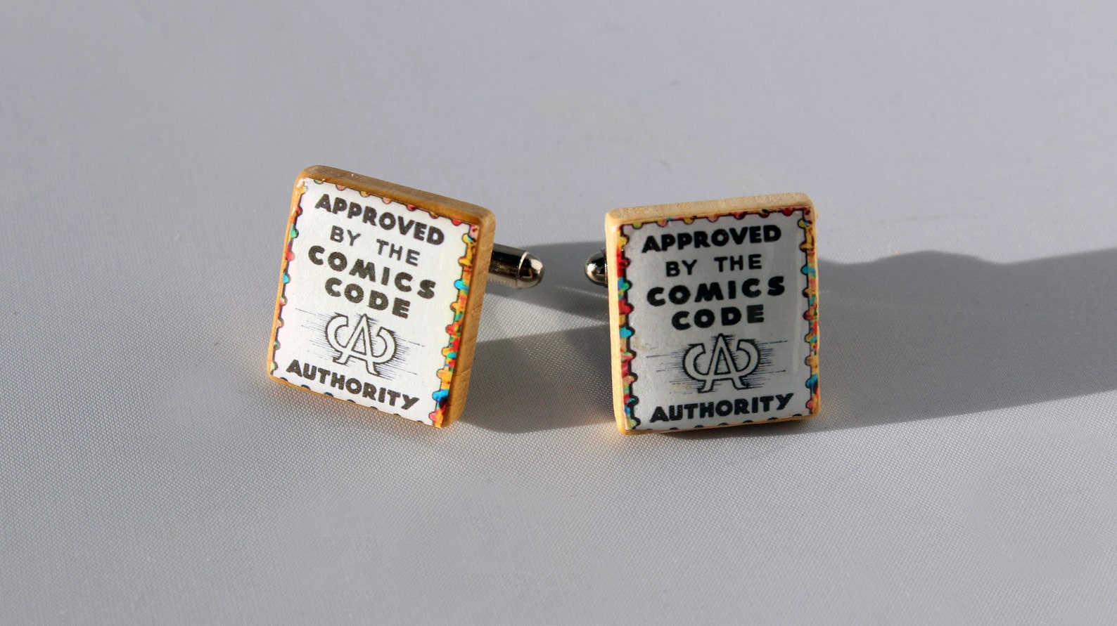 Comic Code Authority Scrabble Tile Cuff Links Comic Book - Etsy