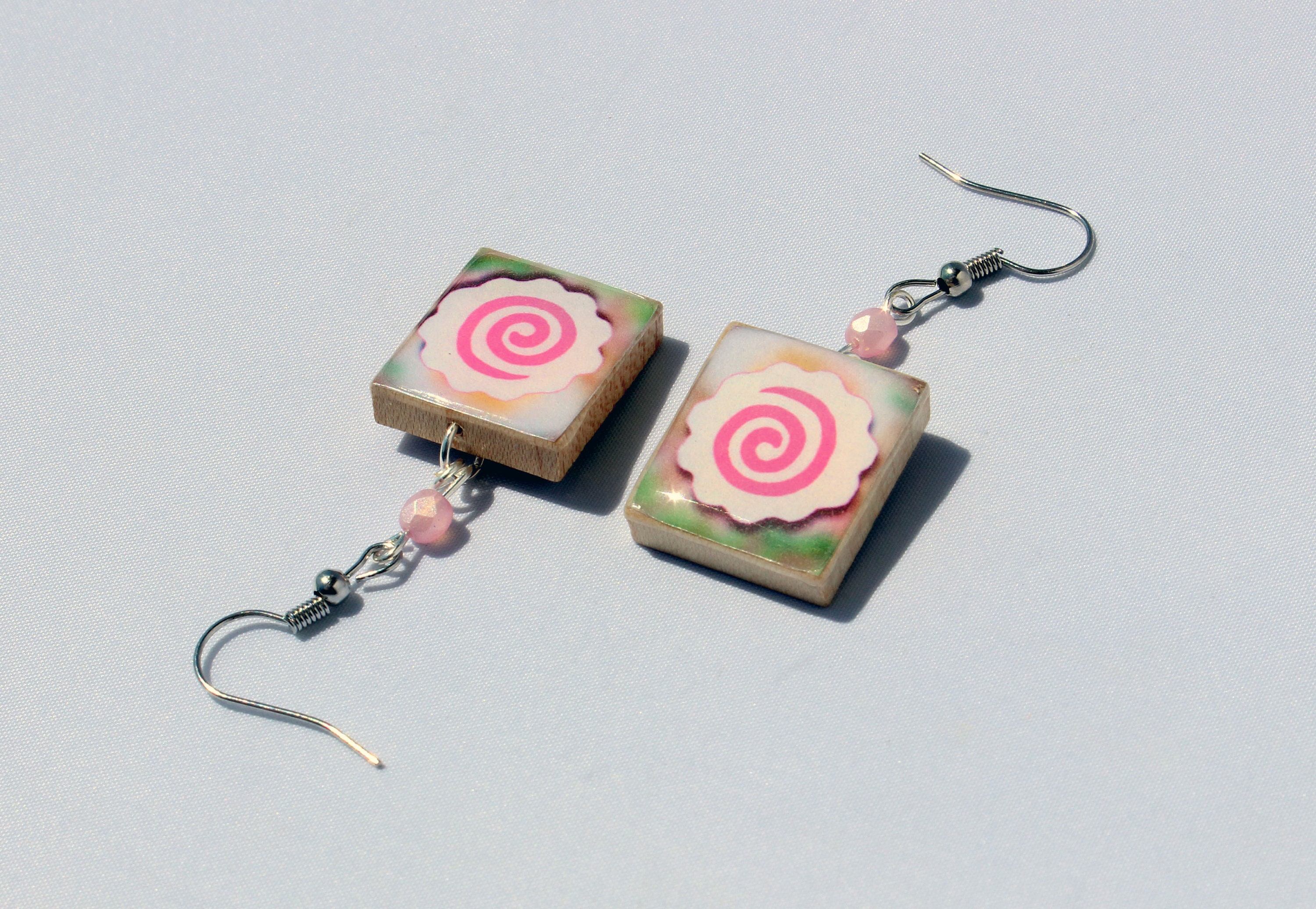 Naruto Fish Cake Scrabble Tile Dangle Earrings | Etsy