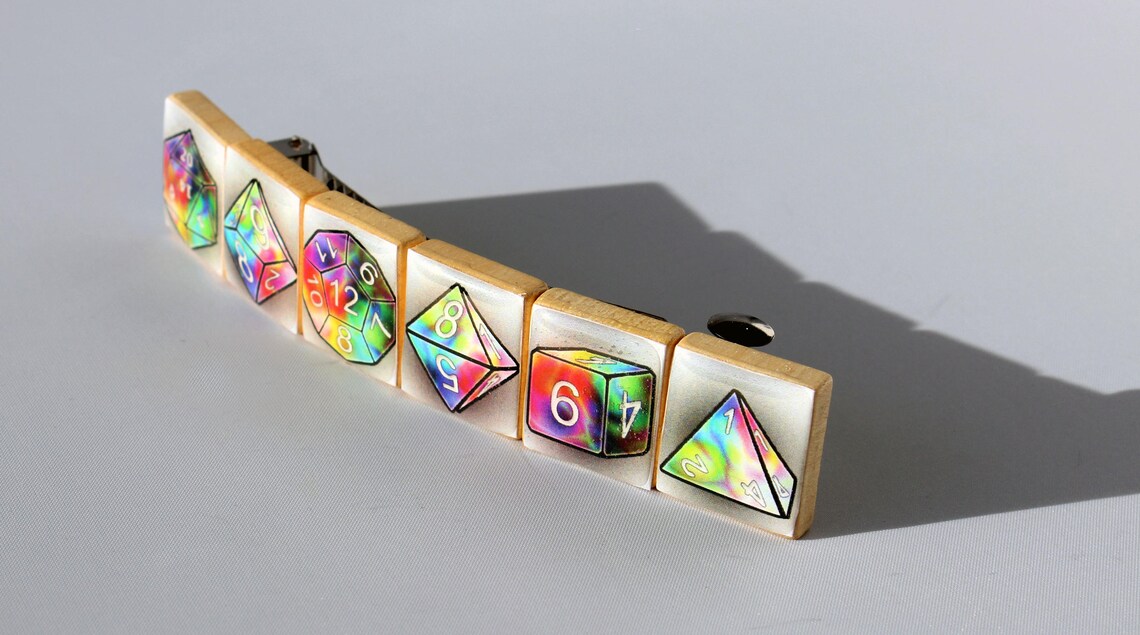 Polyhedral Dice Scrabble Tile Hair Barrette - Etsy