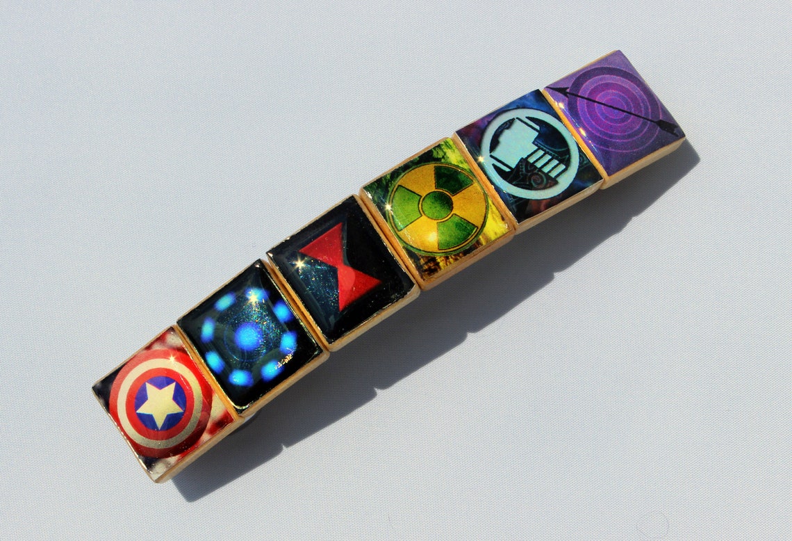 Avengers Inspired Scrabble Tile Hair Barrette Marvel | Etsy