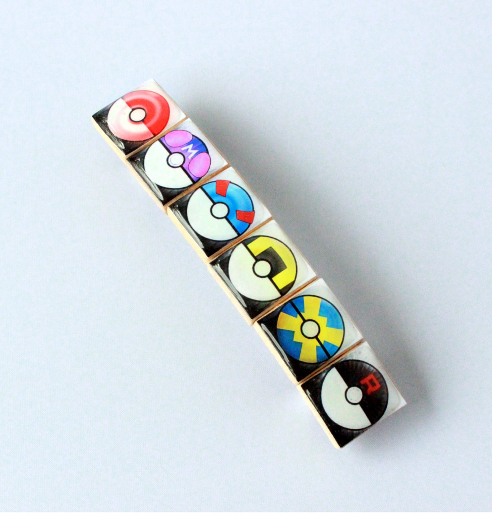 Pokeball Inspired Scrabble Tile Barrette Pokemon Inspired - Etsy