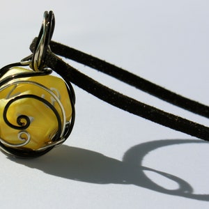 Wire-wrapped Yellow & Black D12 Dice Necklace - Etsy