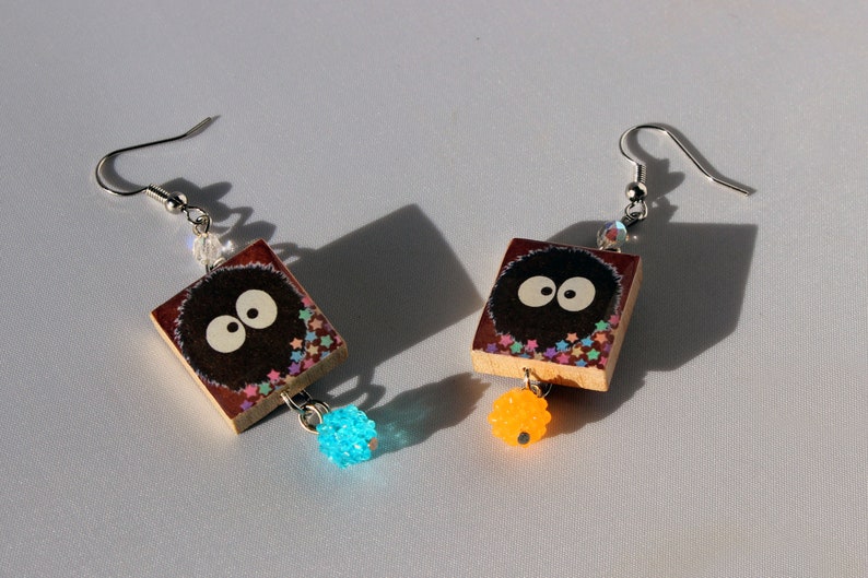 Soot Spring Scrabble Tile Dangle Earrings - Etsy