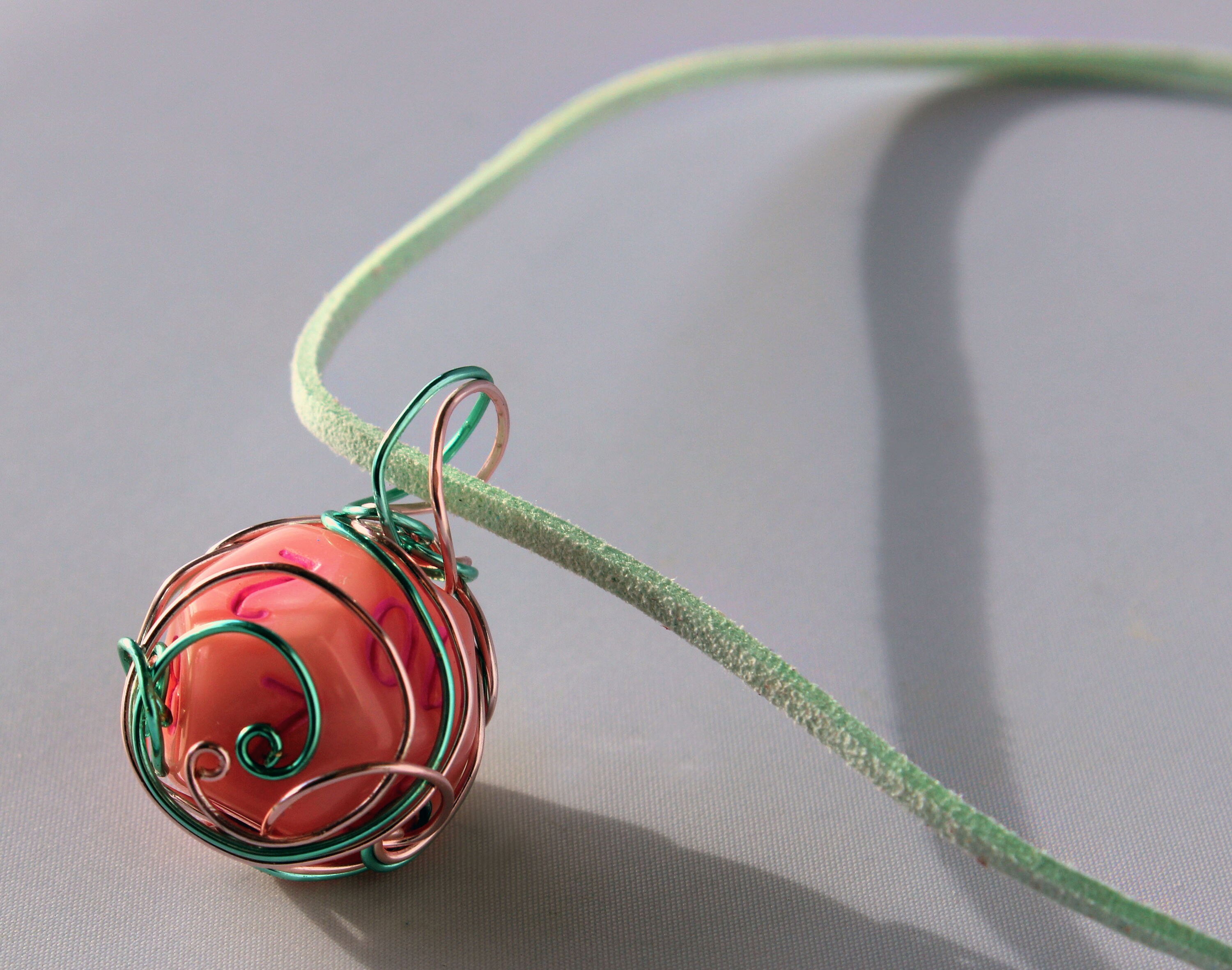 Wire-wrapped Bubble Gum Pink D12 Dice Necklace - Etsy