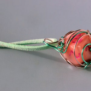 Wire-wrapped Bubble Gum Pink D12 Dice Necklace - Etsy