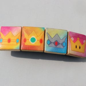 Princess Crown Scrabble Tile Hair Barrette - Nintendo Inspired - 70mm ...