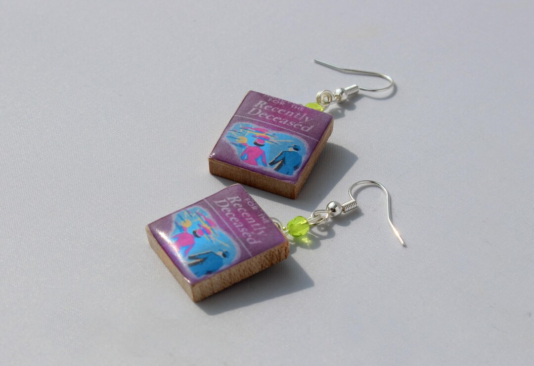 Handbook for the Recently Deceased Scrabble Tile Dangle Earrings ...