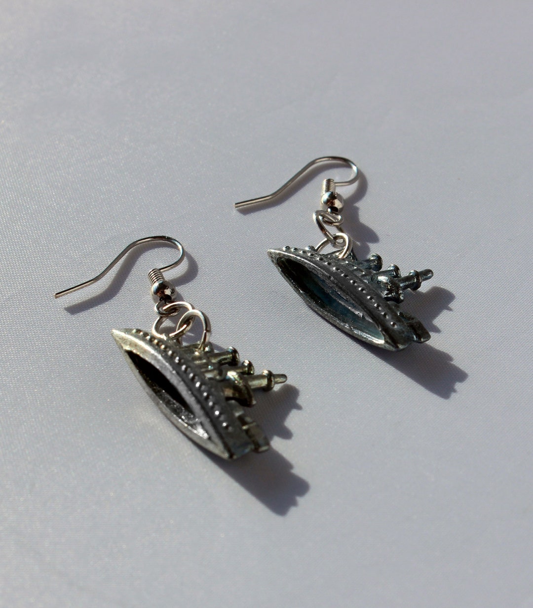 Monopoly Battleship Token Earrings - Etsy