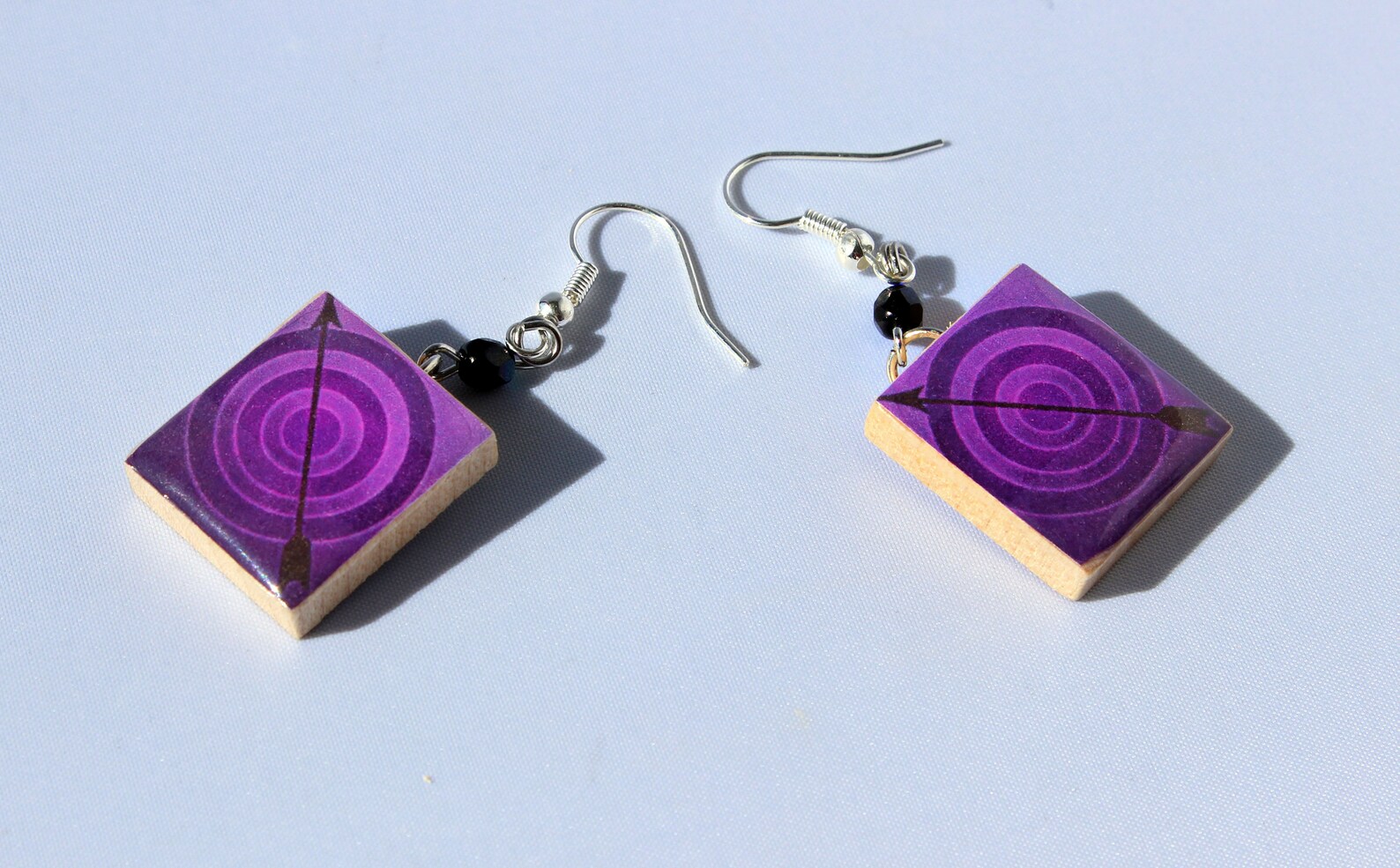 Hawkeye Inspired Scrabble Tile Dangle Earrings - Marvel Inspired - Etsy