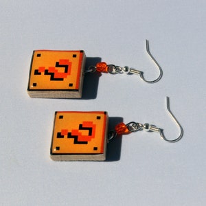 Question Block Scrabble Tile Dangle Earrings - Etsy