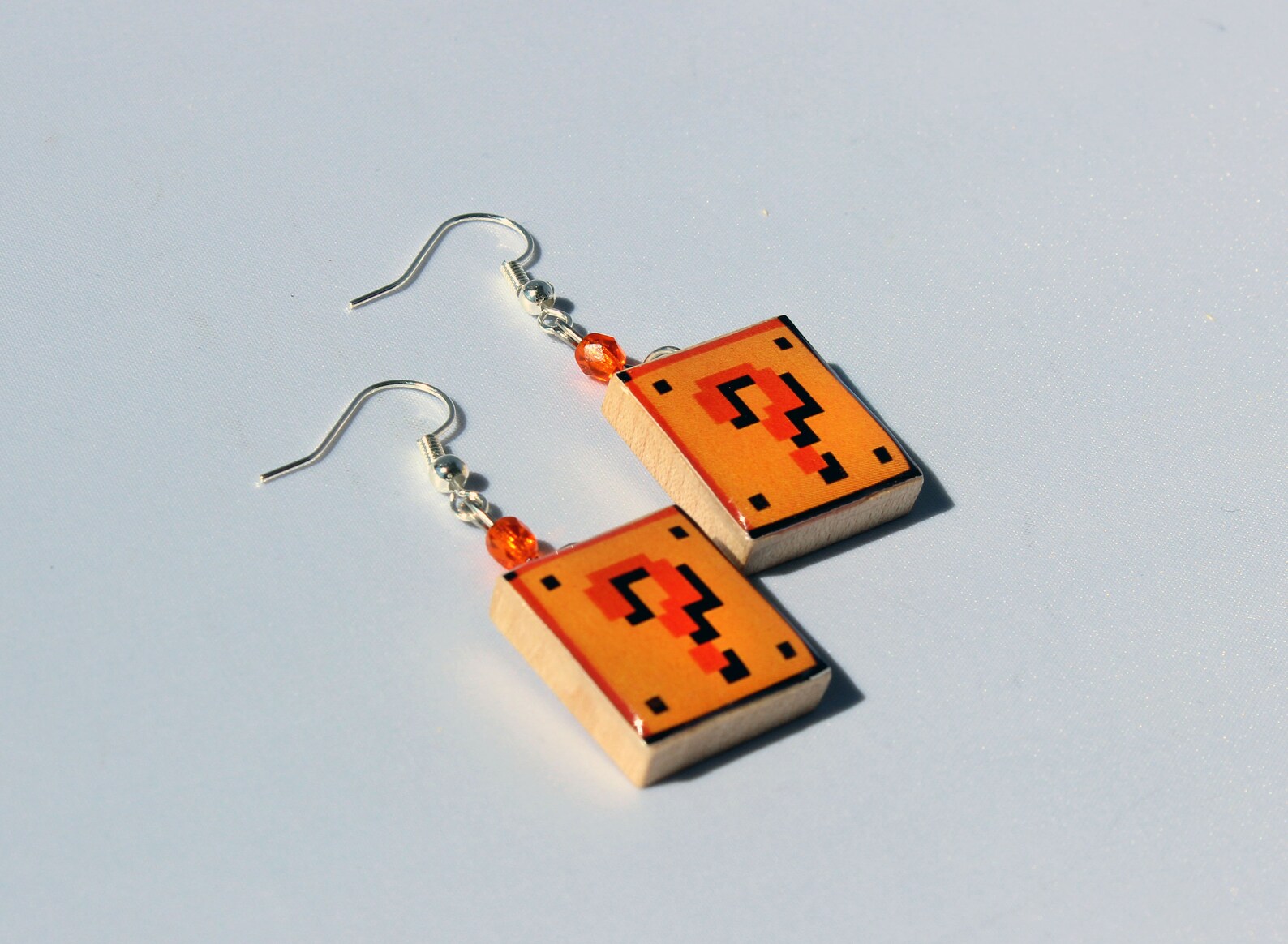 Question Block Scrabble Tile Dangle Earrings | Etsy