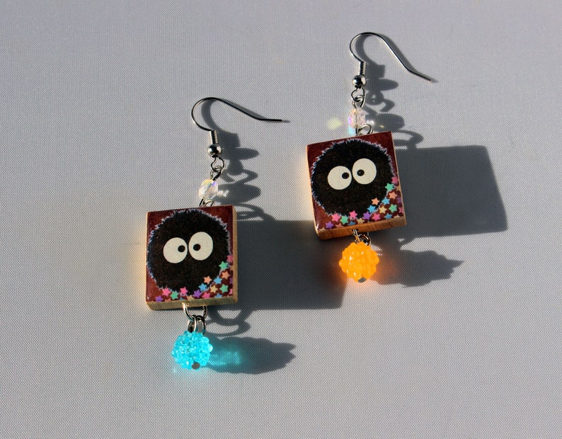 Soot Spring Scrabble Tile Dangle Earrings - Etsy