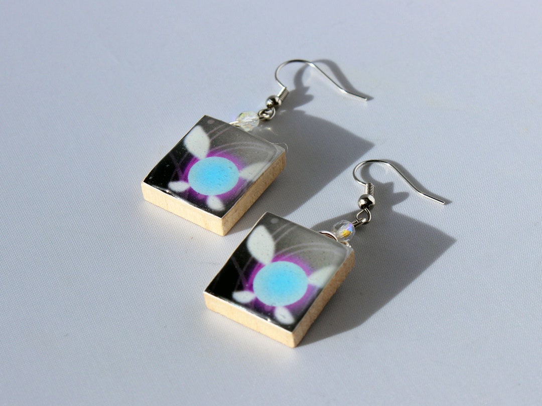 Navi Inspired Scrabble Tile Dangle Scrabble Tile Earrings Legend of ...