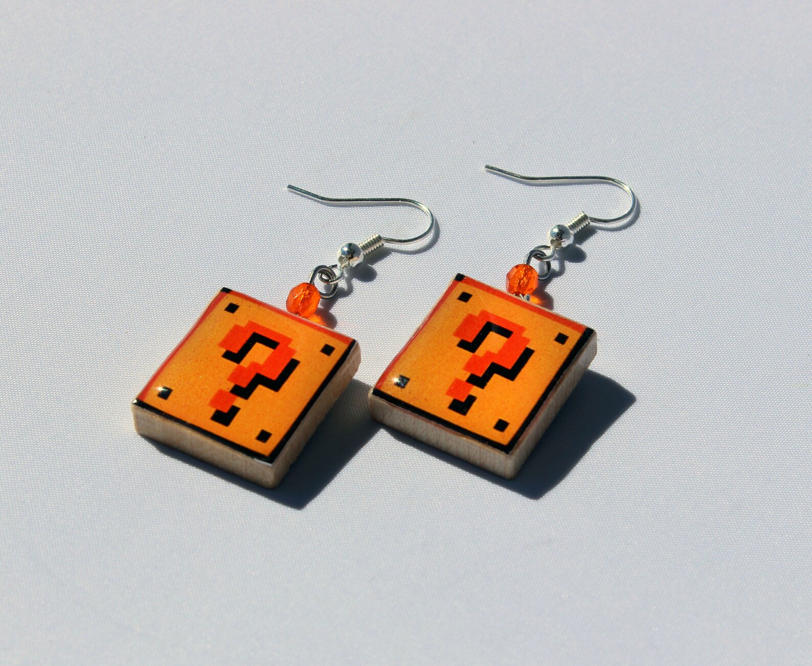 Question Block Scrabble Tile Dangle Earrings | Etsy