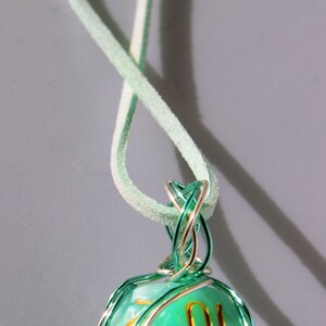 Wire-wrapped Minty Green D12 Dice Necklace - Etsy