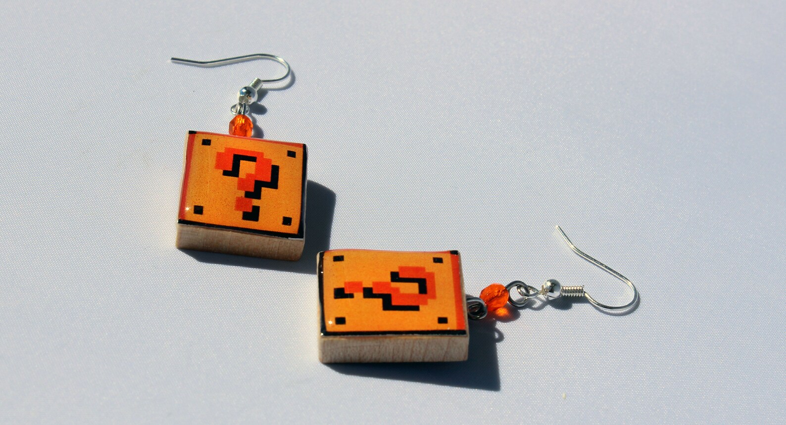 Question Block Scrabble Tile Dangle Earrings | Etsy