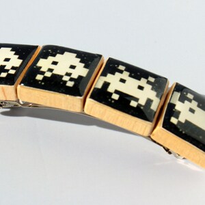 Space Invaders Inspired Hair Barrette - Video Game Inspired - 70mm - Etsy
