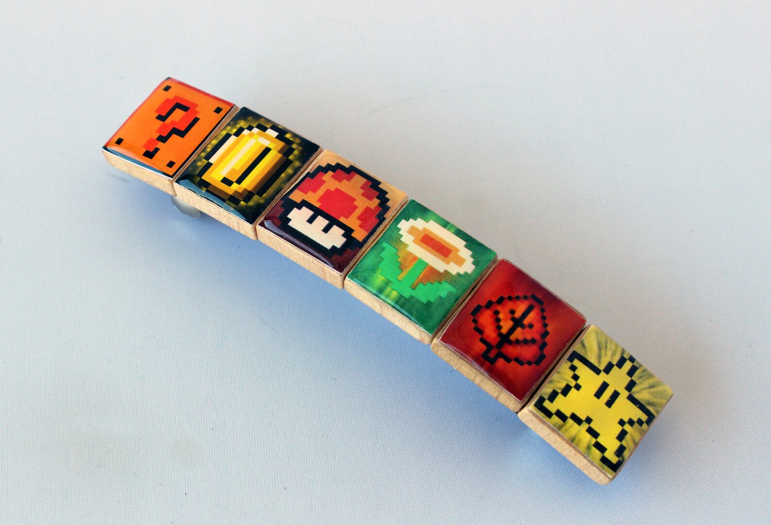Super Mario 3 Power-ups Scrabble Tile Hair Barrette Nintendo - Etsy