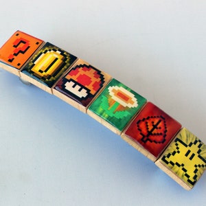 Super Mario 3 Power-ups Scrabble Tile Hair Barrette - Nintendo Inspired ...