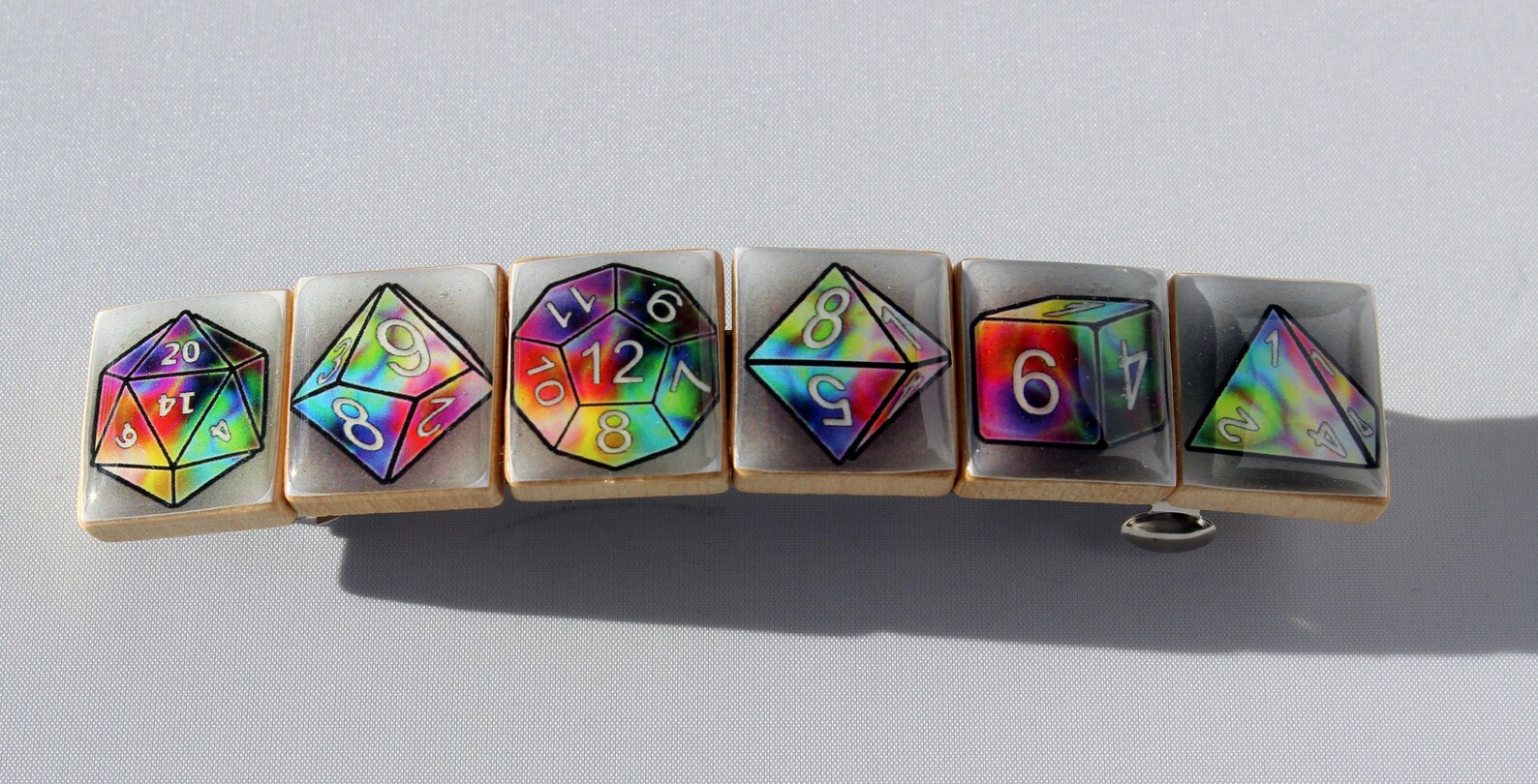 Polyhedral Dice Scrabble Tile Hair Barrette | Etsy