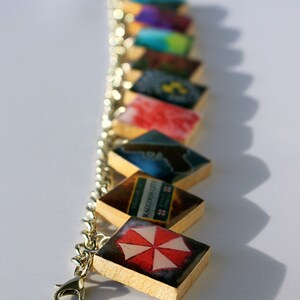Resident Evil Inspired Scrabble Tile Charm Bracelet - Etsy