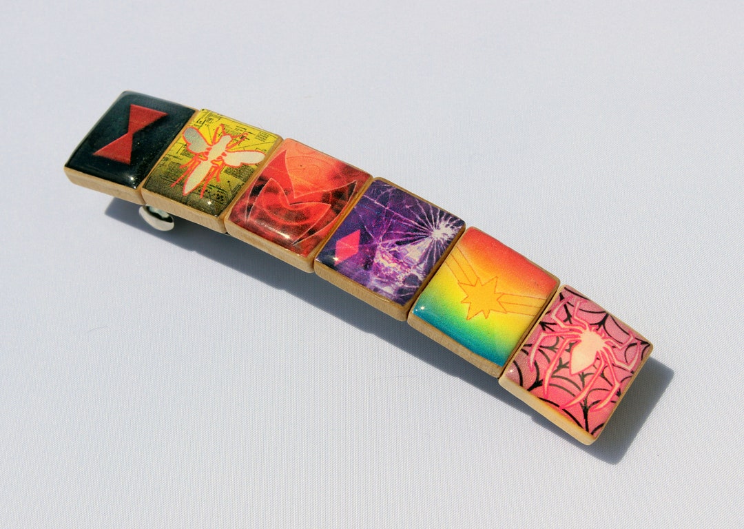 Marvel Heroines Scrabble Tile Hair Barrette - Etsy