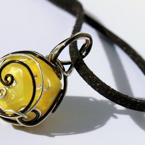 Wire-wrapped Yellow & Black D12 Dice Necklace - Etsy