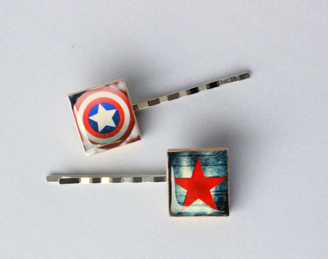 Captain America & Winter Soldier Inspired Scrabble Tile Bobby Pins ...