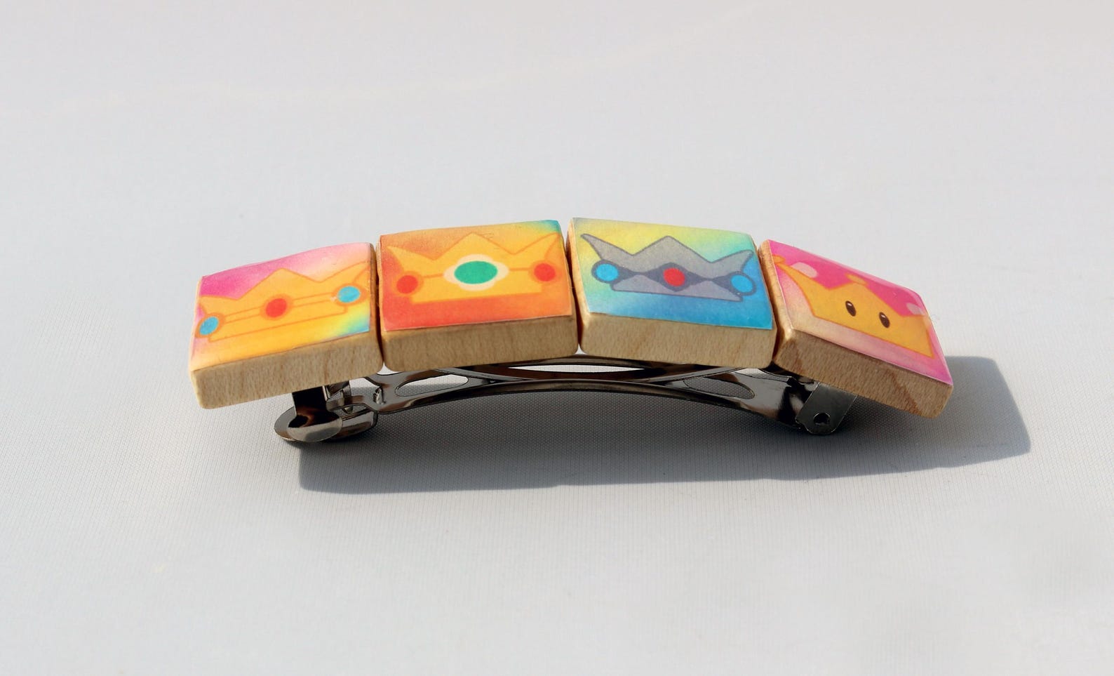Princess Crown Scrabble Tile Hair Barrette - Nintendo Inspired - 70mm ...