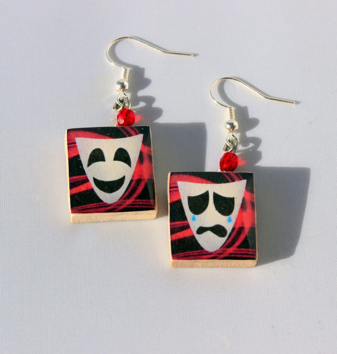 Gangle's Mask Scrabble Tile Dangle Earrings - Amazing Digital Circus ...
