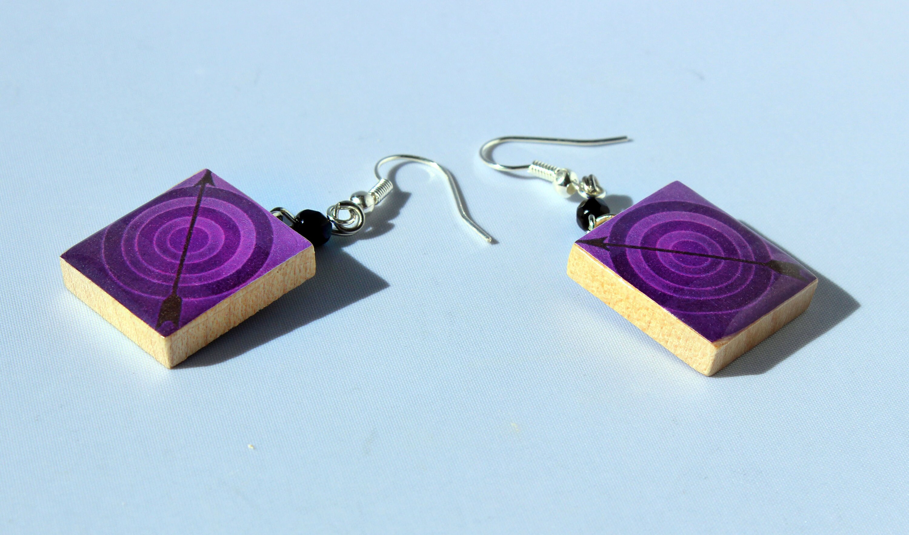 Hawkeye Inspired Scrabble Tile Dangle Earrings - Marvel Inspired - Etsy