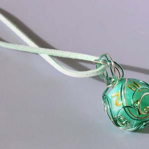 Wire-wrapped Minty Green D12 Dice Necklace - Etsy