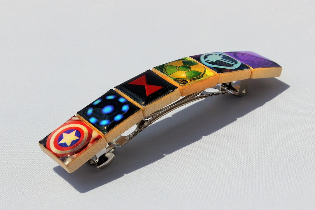 Avengers Inspired Scrabble Tile Hair Barrette Marvel Inspired - Etsy