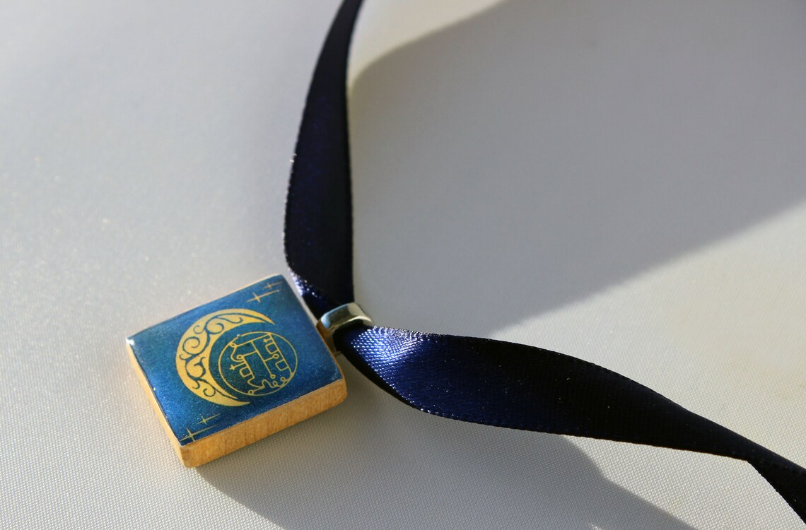 Stolas' Grimoire Scrabble Tile Ribbon Choker - Etsy