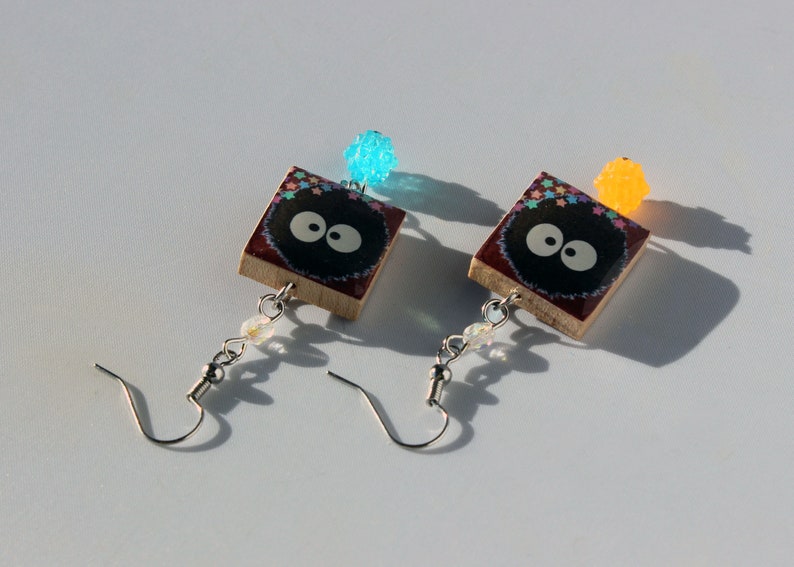 Soot Spring Scrabble Tile Dangle Earrings - Etsy