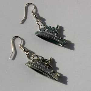 Monopoly Battleship Token Earrings - Etsy