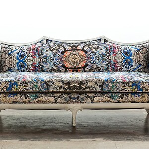 Graffiti Sofa Designed by A&A Textiles. One-of-a-kind Fabric ...