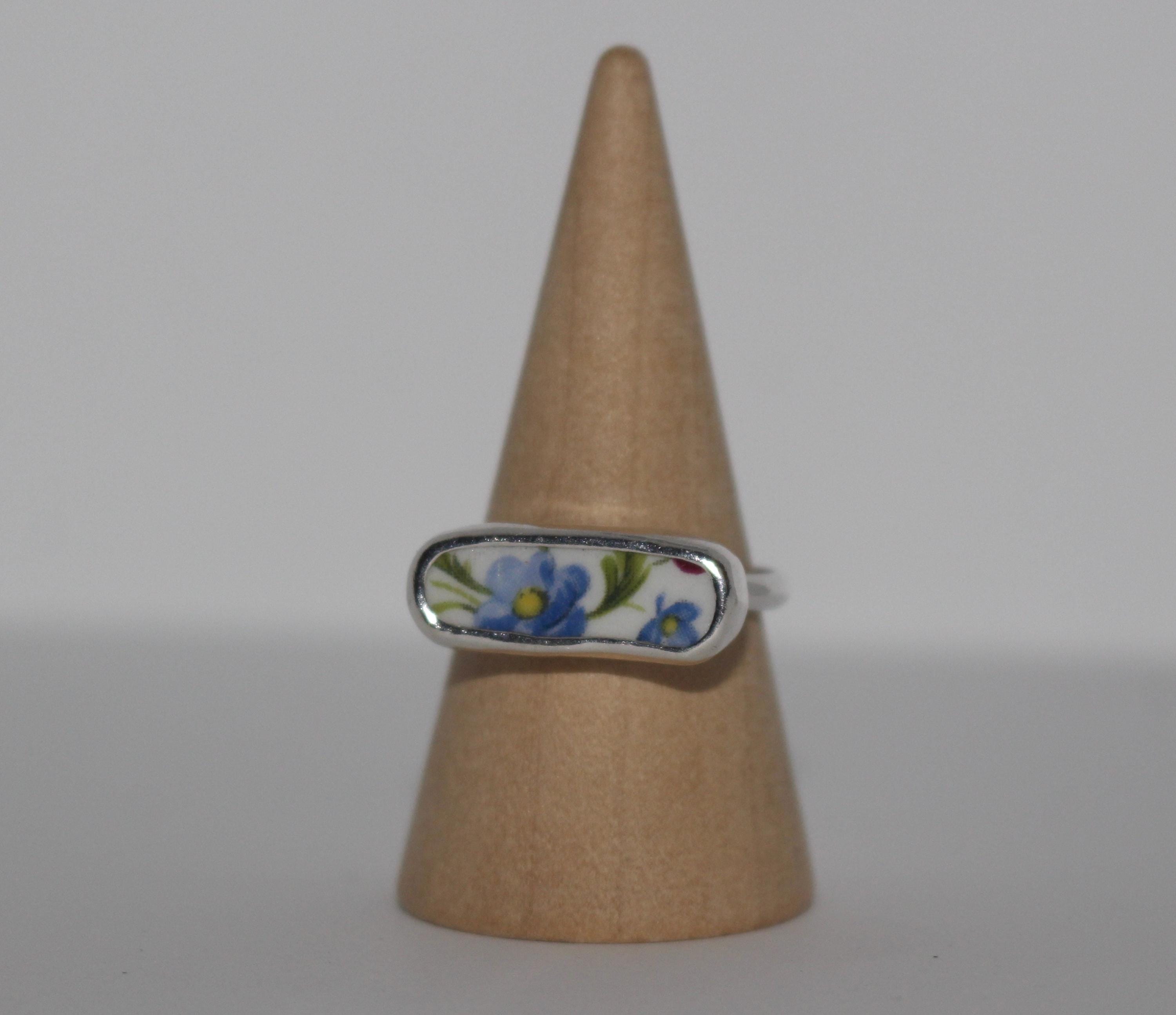 Sterling Silver Recycled Pottery Rings - Etsy