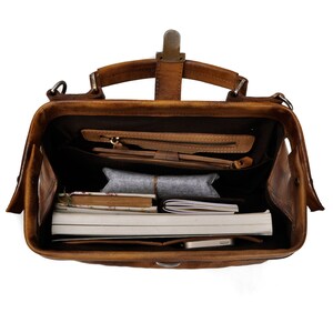 Vintage Style Handmade Dip Dye Leather Doctor Bag-cross Body Bag - Etsy