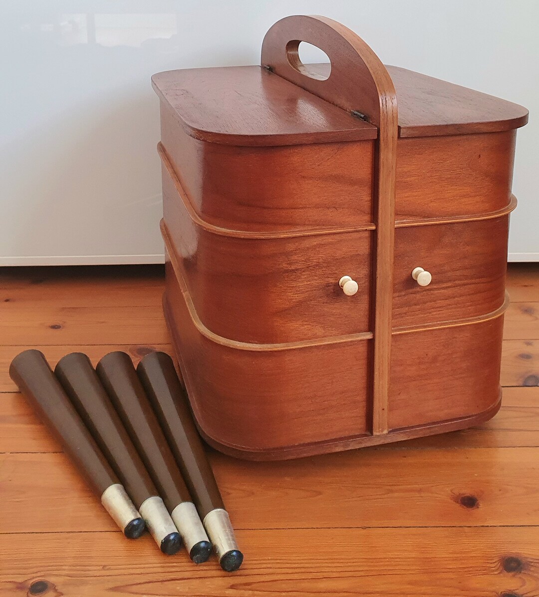 Sewing Box Sewing Box Sewing Box Sewing Basket Sewing Cabinet Danish ...