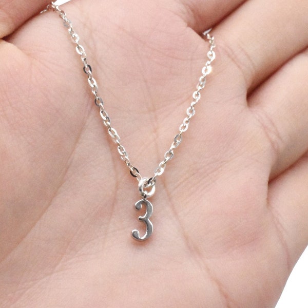 Number Necklace - Etsy